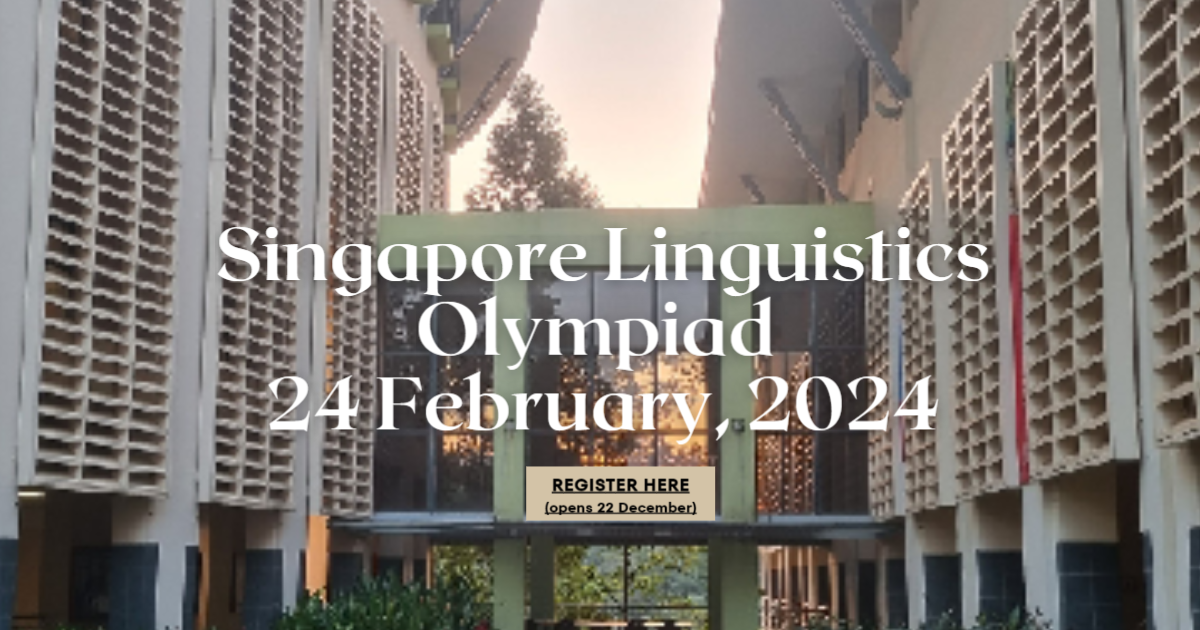 Singapore Linguistics Olympiad 2024